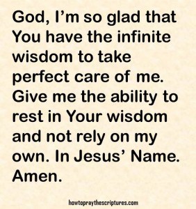 God I'm So Glad That You Have The Infinite Wisdom