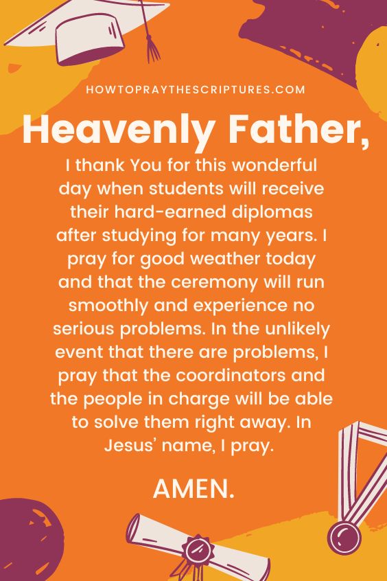 A Christian Graduation Prayer