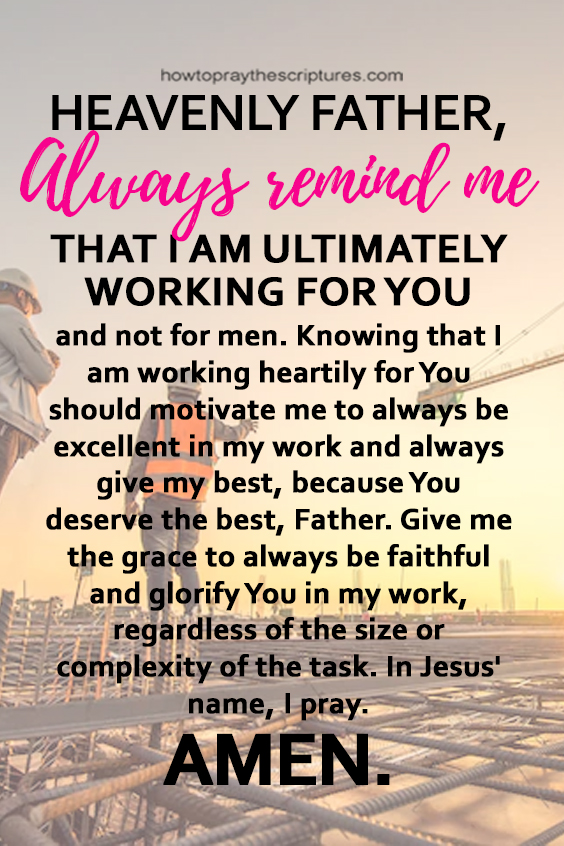 A Construction Worker's Prayer