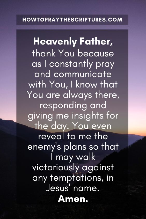 A Prayer Against Temptation