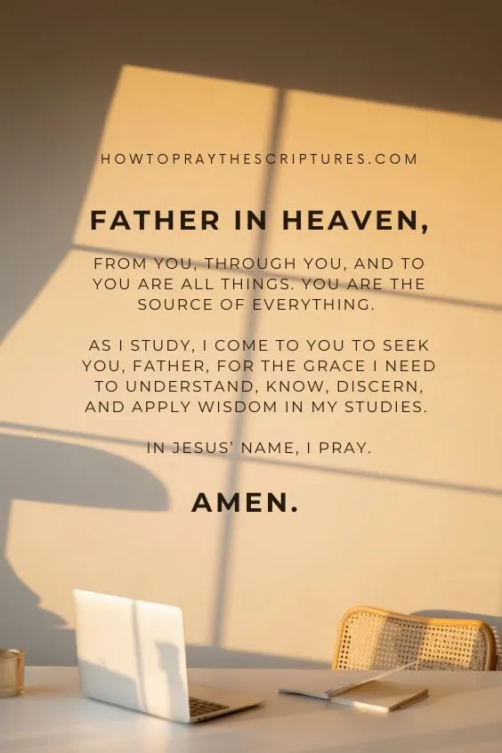 How To Pray When Studying