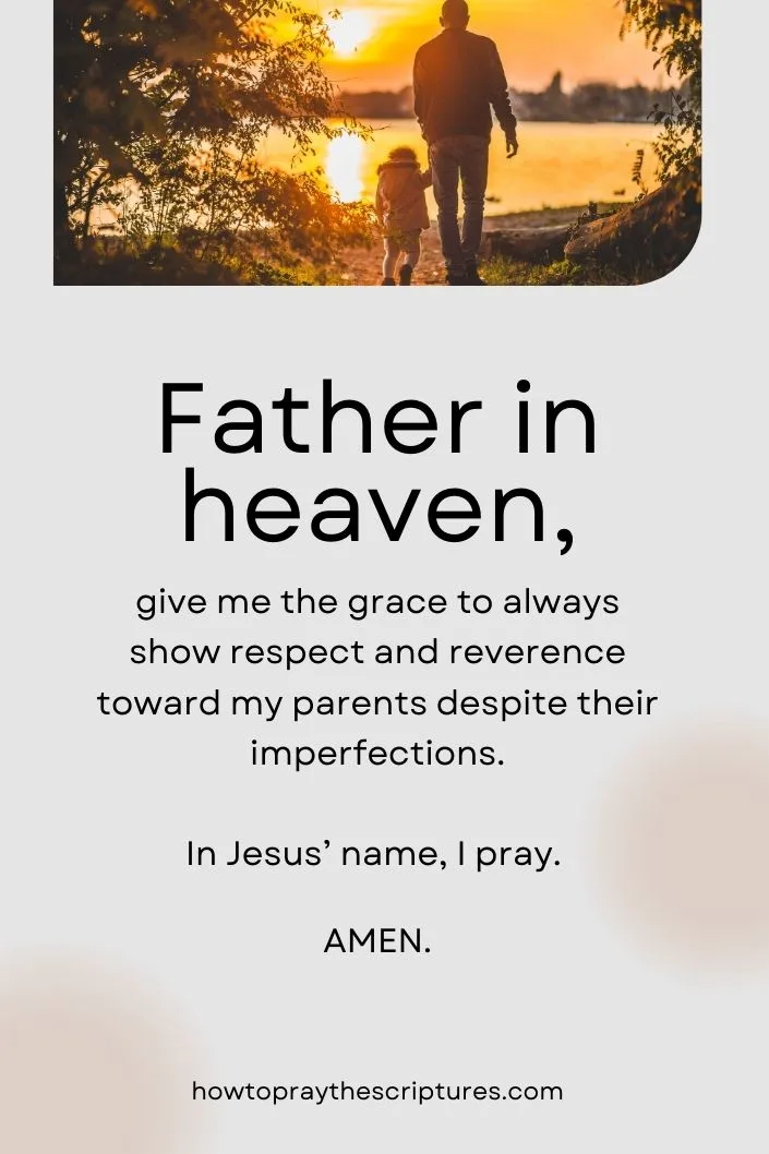 A Good Prayer For Your Parents