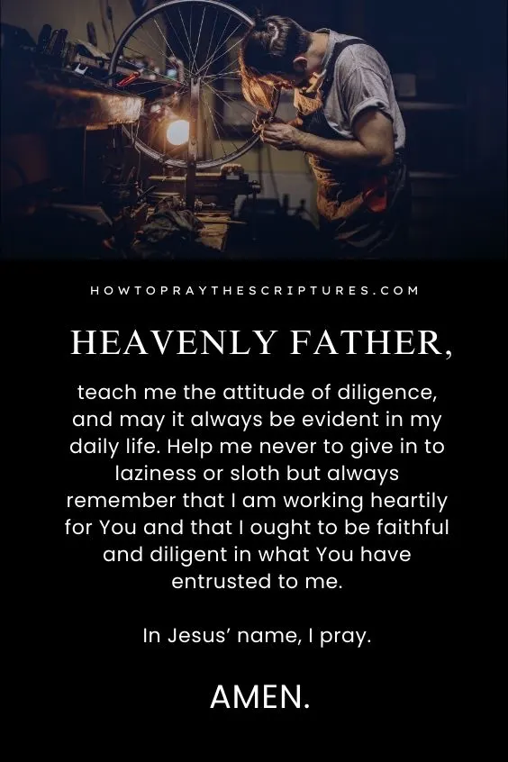 A Prayer for Diligence