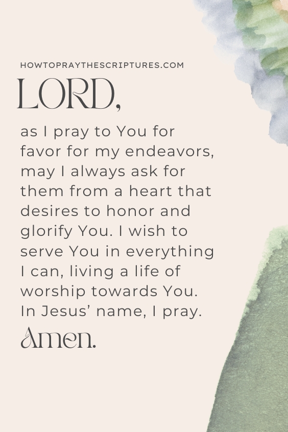 A Favor Prayer