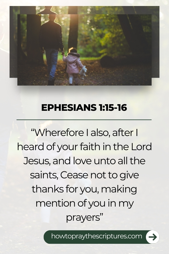 A Father’s Prayer (Ephesians 1:15-23)